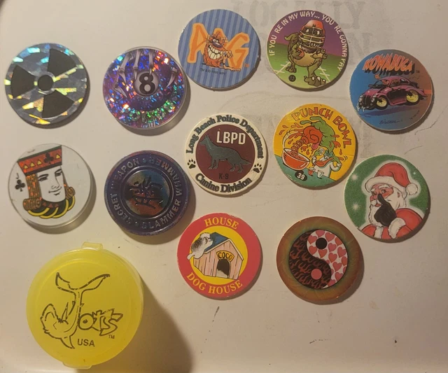 8 POGS AND 4 slammers 1 Jots Case Vintage Lot $4.50 - PicClick
