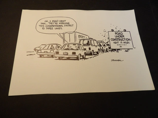 EDITORIAL CARTOON BY Ralph Dunagin - Comic Strip Original Art - Traffic ...