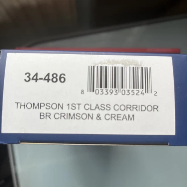 BACHMANN 34-486 OO Gauge Thompson First Class Corridor BR Crimson ...