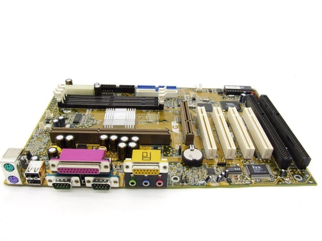 CHAINTECH CT-6VTA2 ATX Retro Motherboard VIA Chip AGP Slot 1 Computer ...