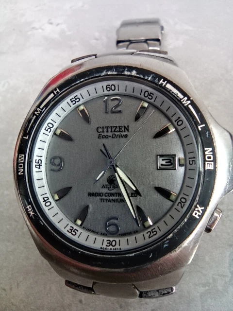 CITIZEN ECO DRIVE Attesa Titanium Radio Controlled JDM £33.00 - PicClick UK