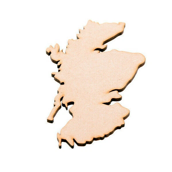 MAP OF SCOTLAND Wooden Outline Cut out, Map, Scottish Map Craft shape £ ...