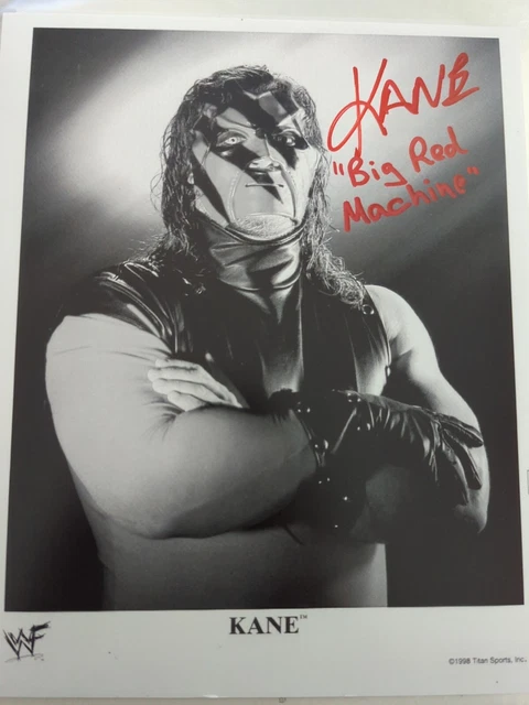 WWE WWF SIGNED Kane Promo Photofile Autograph £25.00 - PicClick UK