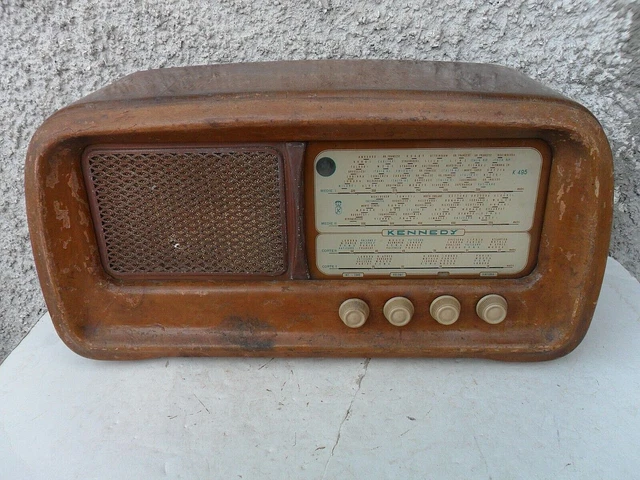 ANTICA RADIO D'EPOCA A Valvole Marca Kennedy Modello K 495 - Fine Anni ...