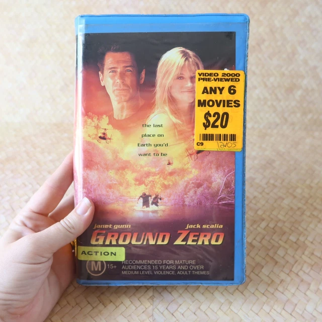 GROUND ZERO VHS clam shell retro vintage rare collectable movie tape £ ...