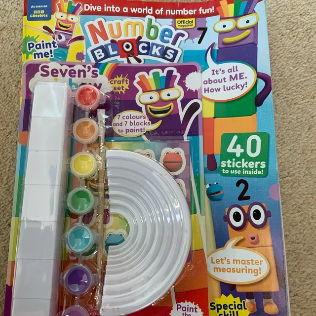 NUMBER BLOCKS MAGAZINE #30 2024 With Numberblocks Seven Rainbow Craft ...