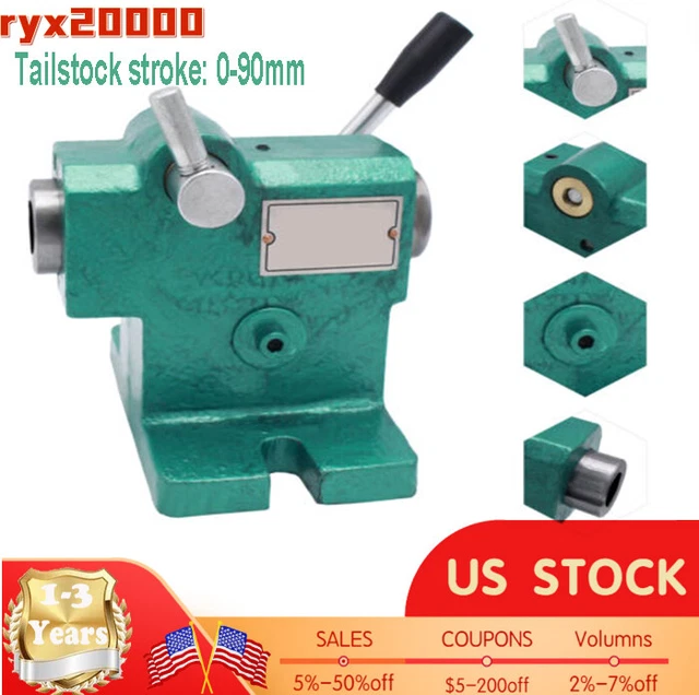 LATHE TAILSTOCK ASSEMBLY DIY Expansion Spindle Tailstock Tip MT3 USA ...