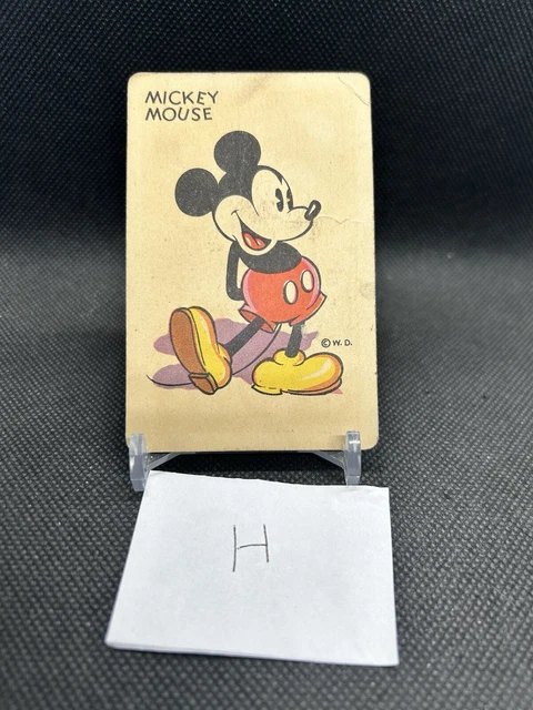 1930S DISNEY WHITMAN Mickey Mouse Old Maid Cards Disneyland Walt Disney ...