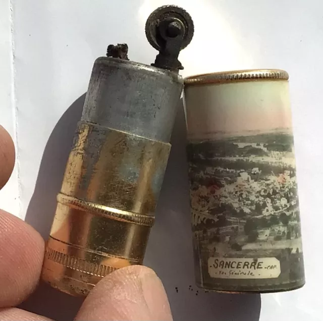 ANCIEN BRIQUET VUE Générale De Sancerre 18 Old Lighter Altes Feuerzeug ...