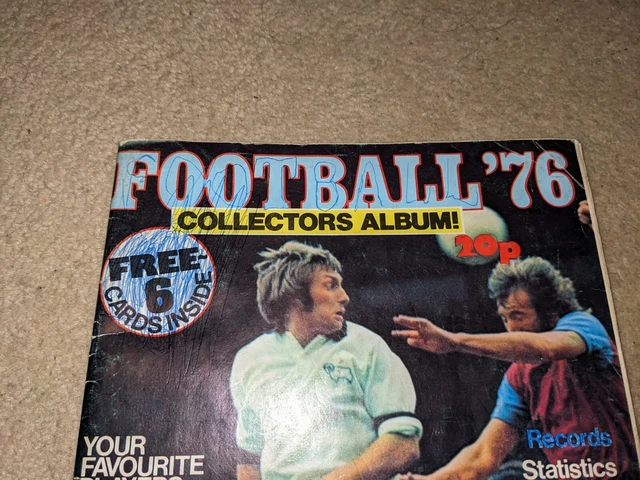 TOP SELLERS FOOTBALL 1976 Sticker Album 57% Complete Vintage Rare ...