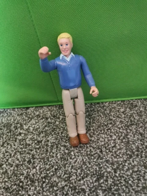 VINTAGE TOYS R Us Loving Family Dad Figure Doll Blue Shirt Jointed £8. ...