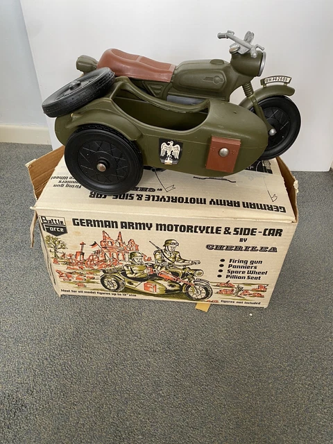 VINTAGE ACTION MAN Vehicle - Motorcycle With Seat And Sidecar By ...