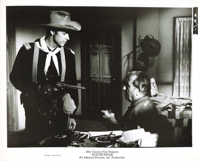 ORIGINAL VINTAGE CINEMA Still Photo Movie Apache Rifles Audie Murphy ...