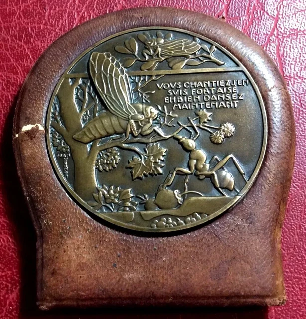 LA FABLE CIGALE et la Fourmi rare médaille de Vernon dans son écrin en ...