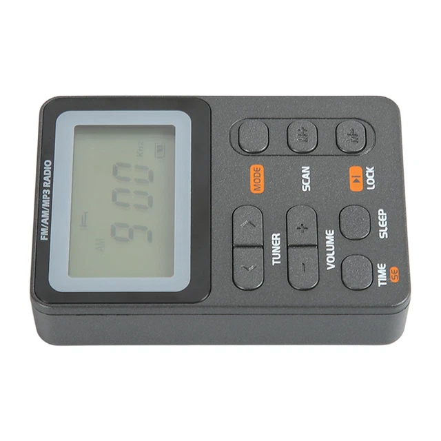 MINI RADIO AM FM Portable Radio Rich Stereo Sound Digital Signal ...