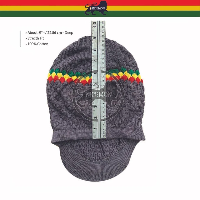RASTA RASTAFARI CAPPELLO Rastacap Reggae Jamaica Copricapo Rasta Marley ...