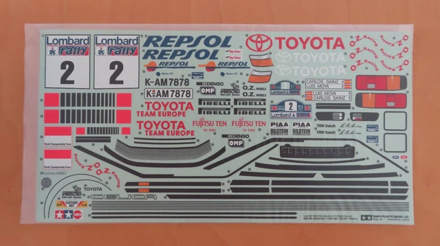 TAMIYA RC DECAL Toyota Celica GT-Four Rally 58096 NEU NIB 1991 £102.00 ...