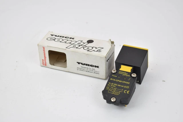 TURCK COMBI PROX Näherungsschalter 10-65 VDC 200 mA 15 mm Bi15-CP40 ...