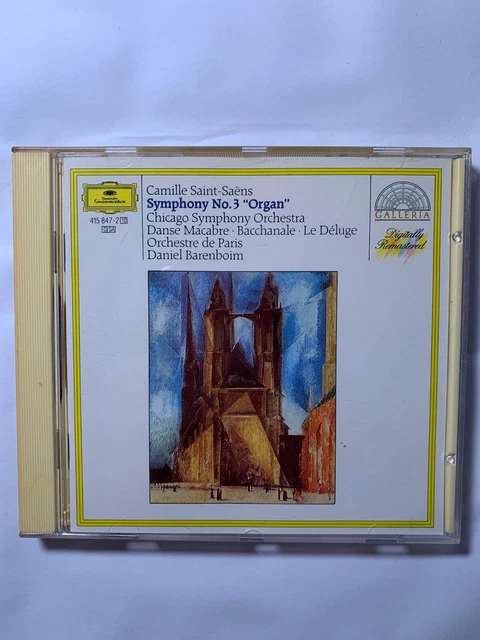 CAMILLE SAINT-SAËNS SYMPHONY No 3 Organ - Daniel Barenboim/ CD EUR 5,00 - PicClick FR