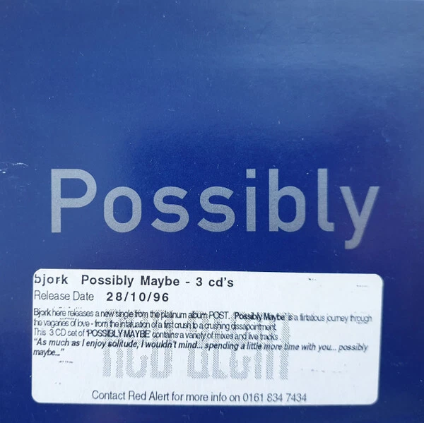 BJÖRK POSSIBLY MAYBE One Little Indian Sli + CD, Single, 1/3 + CD, Single, 2/3 £8.50 - PicClick UK