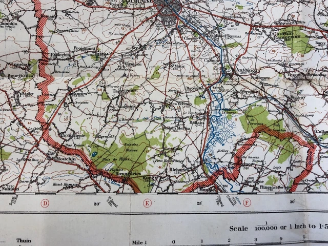 WW1 BRITISH ARMY Map 1914 Original £65.00 - PicClick UK