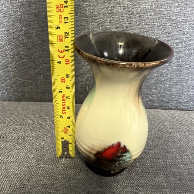 VINTAGE WEST GERMAN Drip Glaze Small Vase 12cm £8.00 - PicClick UK