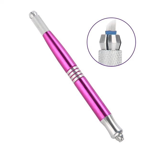 DOUBLE ENDED SEMI Permanent Eyebrow Tattoo Manual Pen Microblading Pen ...