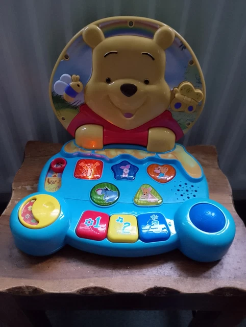 WINNIE THE POOH Play and Learn Laptop Computer Disney/Vtech Fully ...
