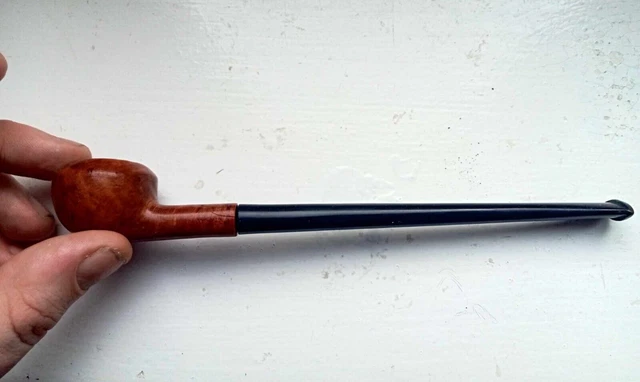 Antique Edwardian Polished Walnut Long Smoking Pipe £2499 Picclick Uk 2167
