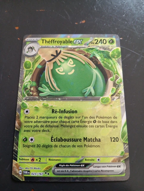 CARTE POKÉMON THÉFFROYABLE EX 023/167 EV06 Mascarade Crépusculaire TWM ...
