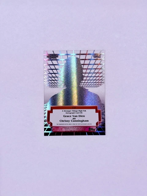 2025 TOPPS STRANGER Things High Tek Grace Van Dien as Chrissy ...