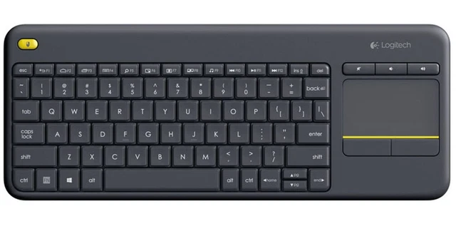 LOGITECH K400 PLUS Wireless Touch TV Keyboard With Easy Media Control ...