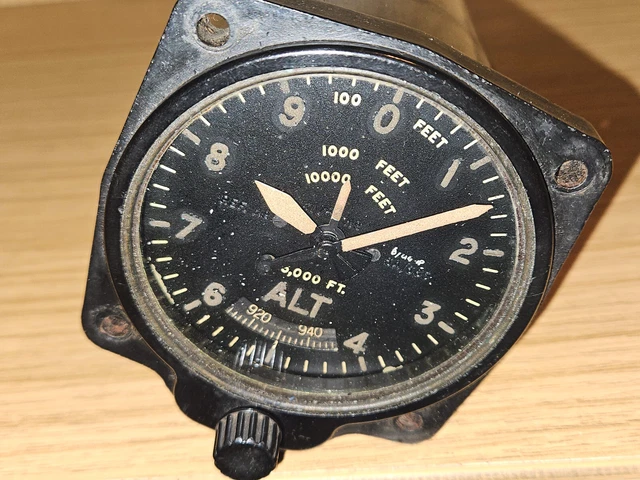 WW2 WWII 40S RAF Mk14A Aircraft Cockpit Spitfire Lancaster Altimeter ...