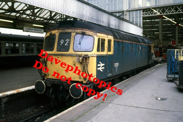 ORIGINAL 35MM Slide Diesel / Electric Train / Railway 33115 Waterloo ... ORIGINAL 35MM Slide Diesel / Electric Train / Railway 33115 Waterloo ...