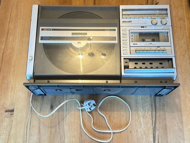 SHARP VZ-3000 VERTICAL Turntable Record Player Tape Deck Tuner | Ship ...