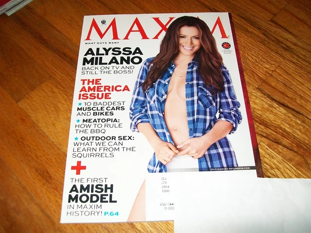 JULY/AUGUST 2013 MAXIM Issue Alyssa Milano Cover Excellent Condition Very Rare! £5.47 - PicClick UK