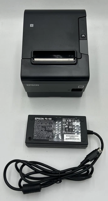 EPSON TM-T88VI M338A POS Ethernet USB Thermal Receipt Printer /w Power ...
