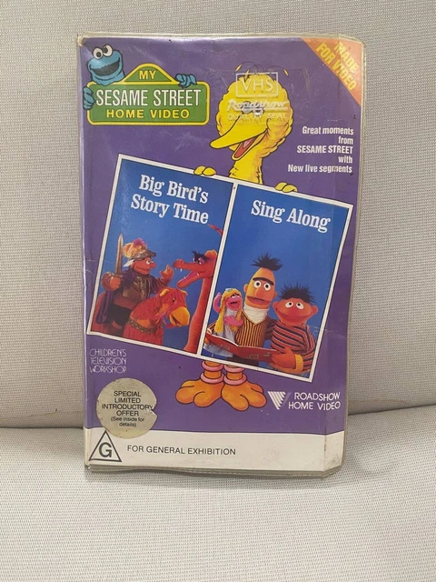 MY SESAME STREET Big Bird's Story Time / Sing Along - VHS Video Tape ...