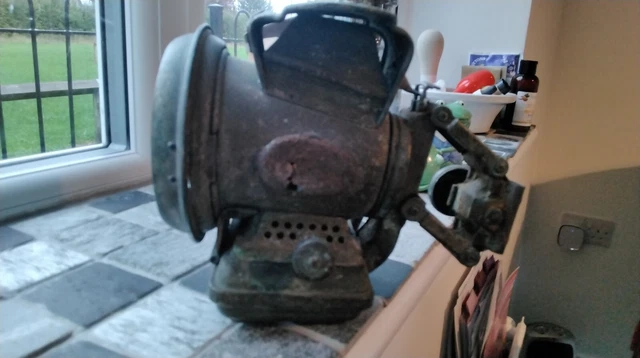 VINTAGE BICYCLE OIL Wick Lamp Holophote Jos Lucas Ltd Birmingham. £23. ...
