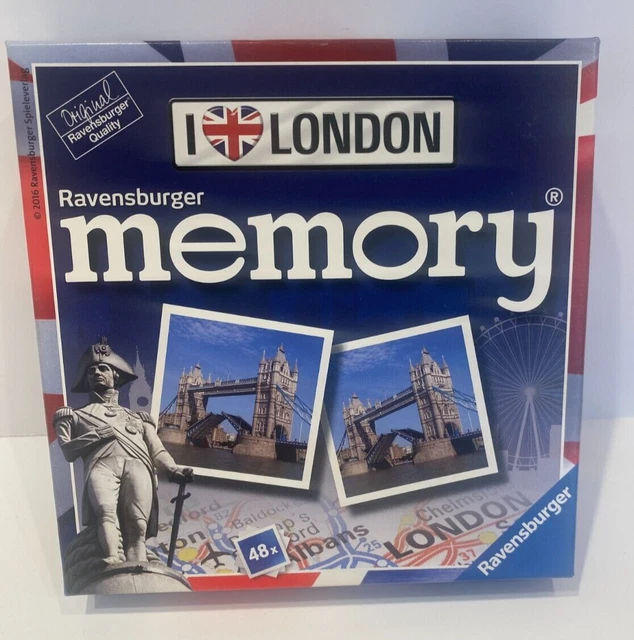 RAVENSBURGER MEMORY GAME I LOVE LONDON 47 Picture Cards 2-6 Players ...