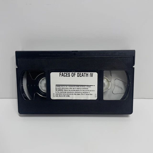 FACES OF DEATH IV (4) - VHS Tape Only No Case £27.63 - PicClick UK