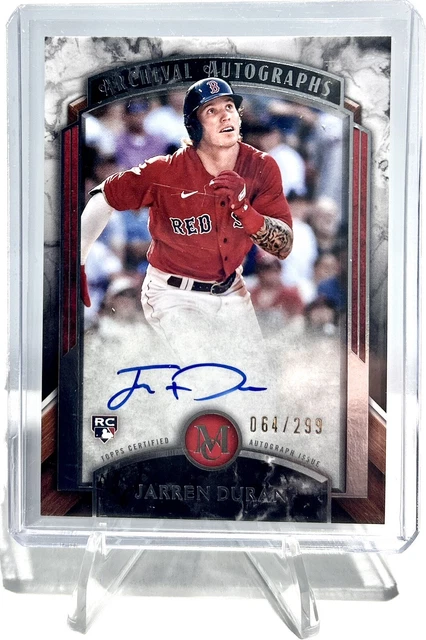 2022 TOPPS MUSEUM Jarren Duran Archival auto autographe #64/299 Red Sox ...
