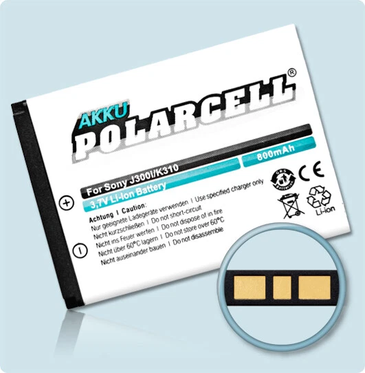 POLARCELL BATTERIE POUR SONY SRICSSON Z310i Z550i K330i T250i J300i ...