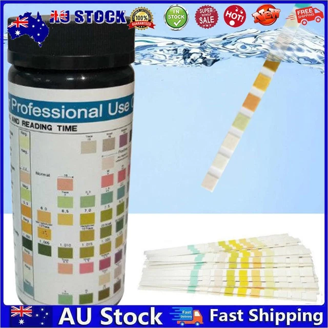 100X URINE ACID Alkali Test Strip URS-10T Swimming Pool Water Quality ...