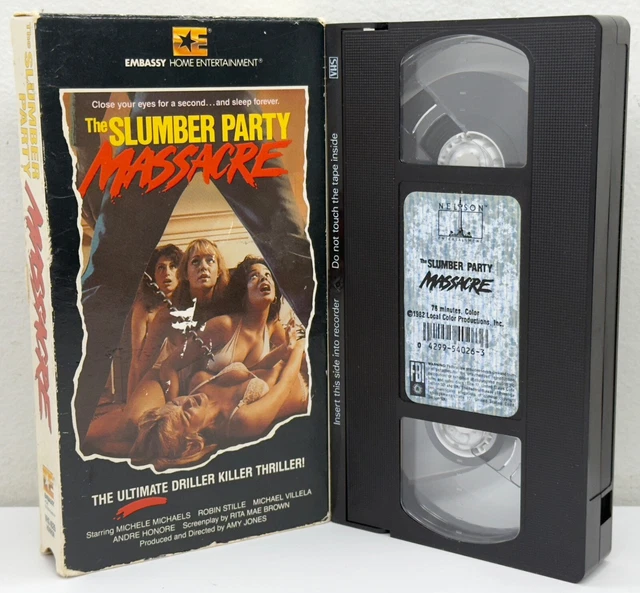THE SLUMBER PARTY Massacre (VHS, 1982) Embassy Home Entertainment ...