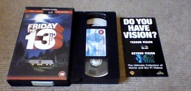 FRIDAY THE 13TH WB UK PAL VHS VIDEO 1995 Terror Vision Horror Halloween ...