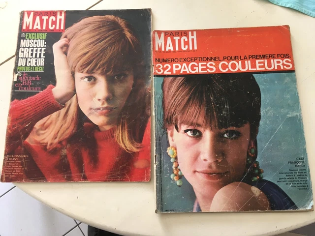 REVUE PARIS MATCH n°727 et 729 Françoise HARDY de 1963 EUR 7,00 ...