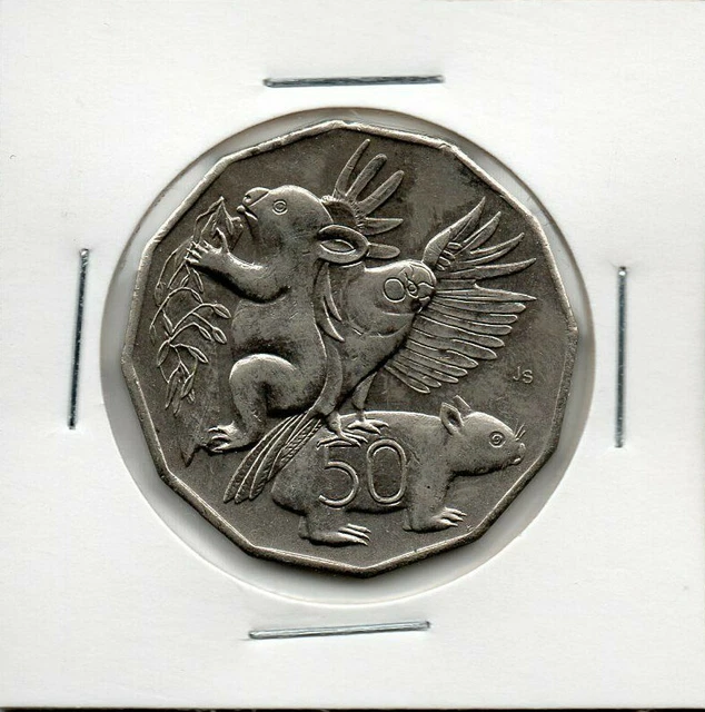 2004 AUSTRALIAN 50 Cent 'Primary Student Design' Very Fine Circulated ...