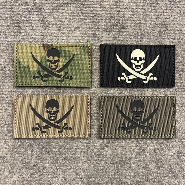 US SEAL TEAM DEVGRU Laser Cut Calico Jack Flag Morale Patch for UBACS ...