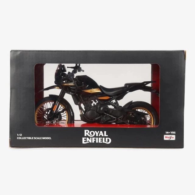 ROYAL ENFIELD HIMALAYAN 450 Model 1:12 Scale - Black, Fast Dispatch ...